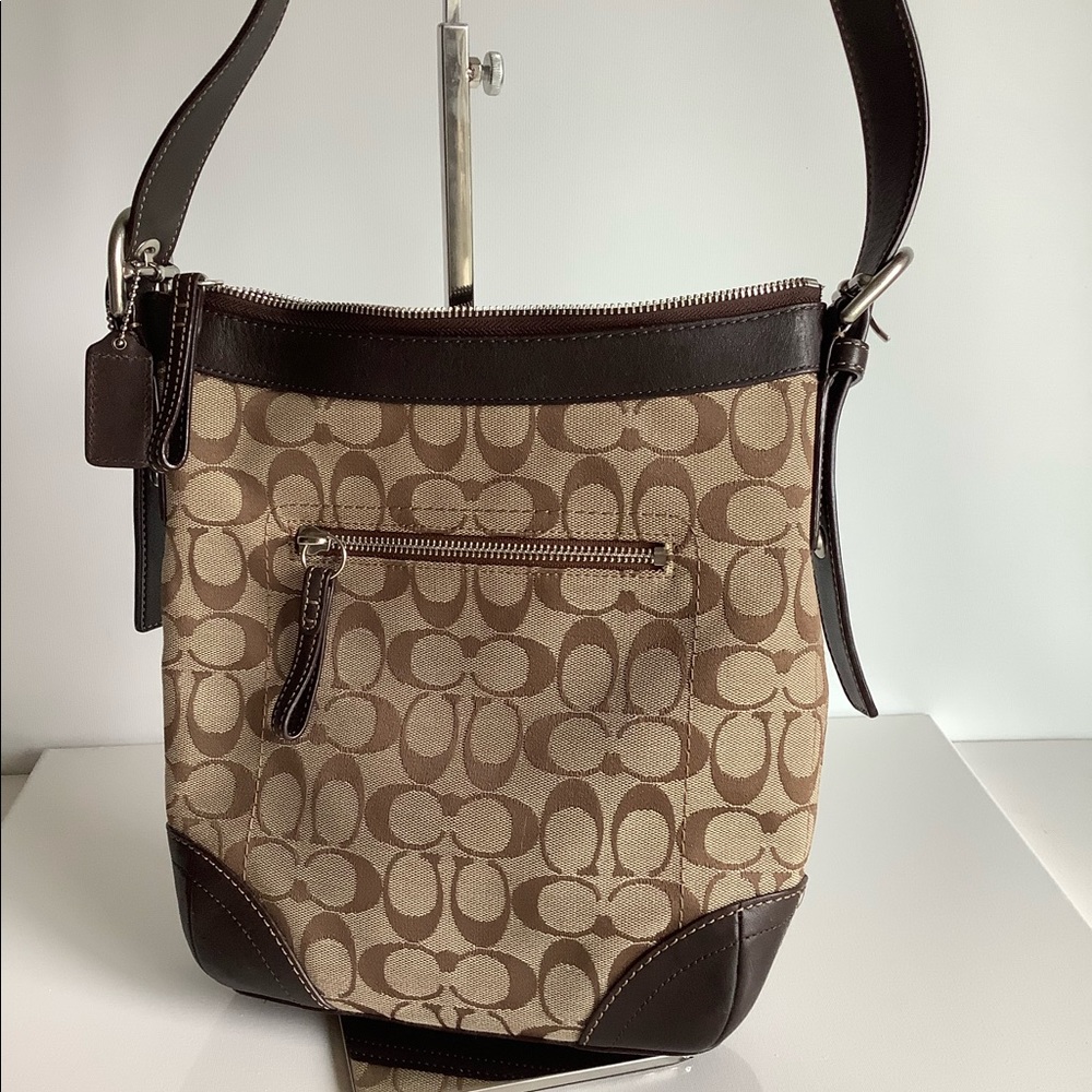 Coach Signature Logo Crossbody/Messenger Bag - Gem